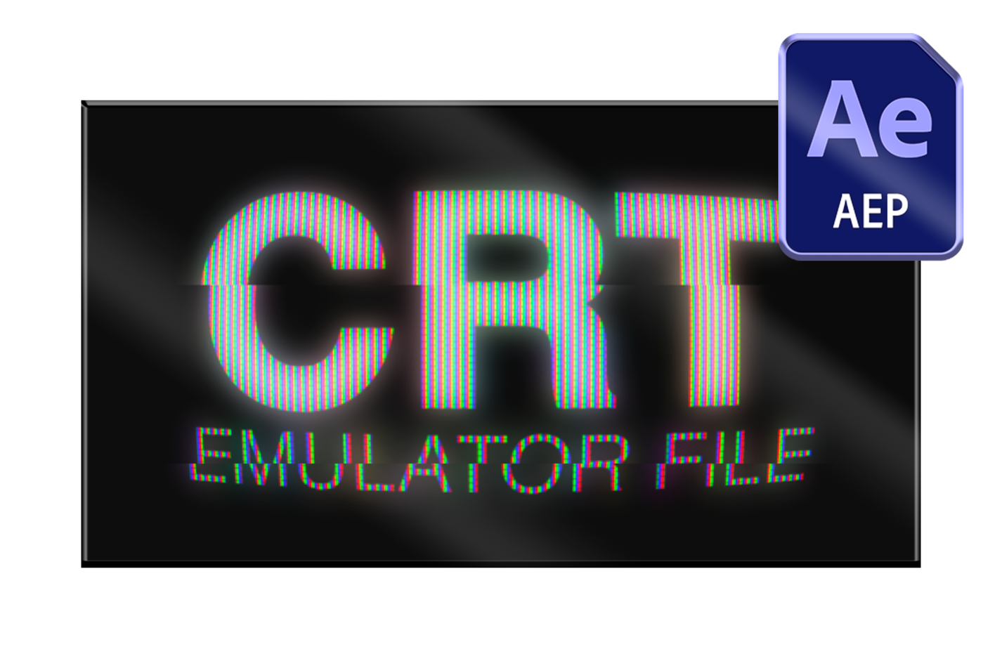 CRT TV Digital Emulator | After Effects Project File – Eleven Percent